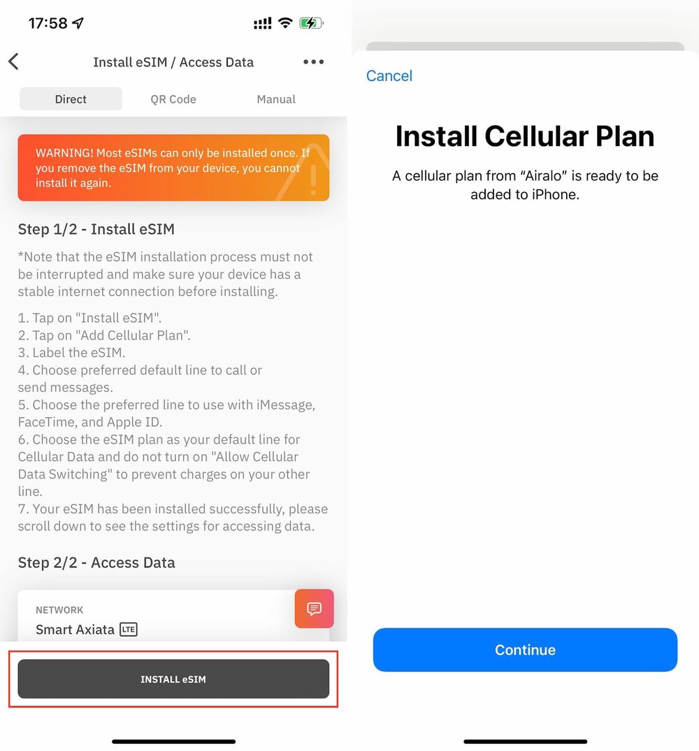 How to buy and install Airalo eSIM