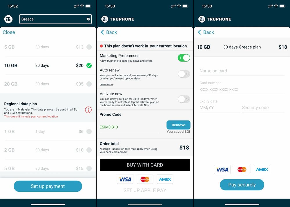 How to install and activate Truphone eSIM