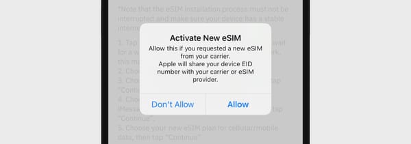 How to Install eSIM on iPhone Using QR Code