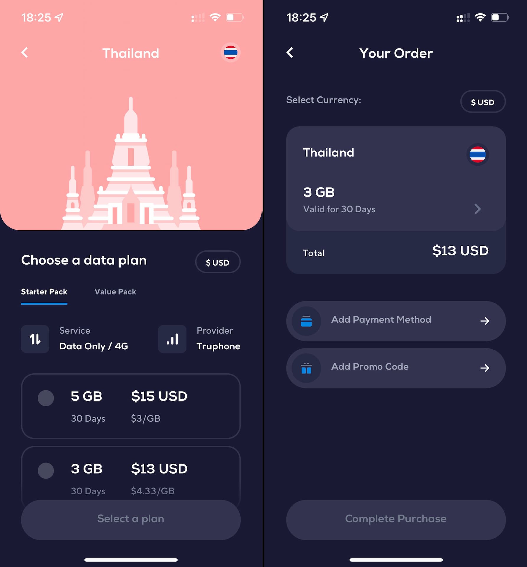 タイ旅行にオススメのeSIMを複数検証、比較してみました【バンコク編】
