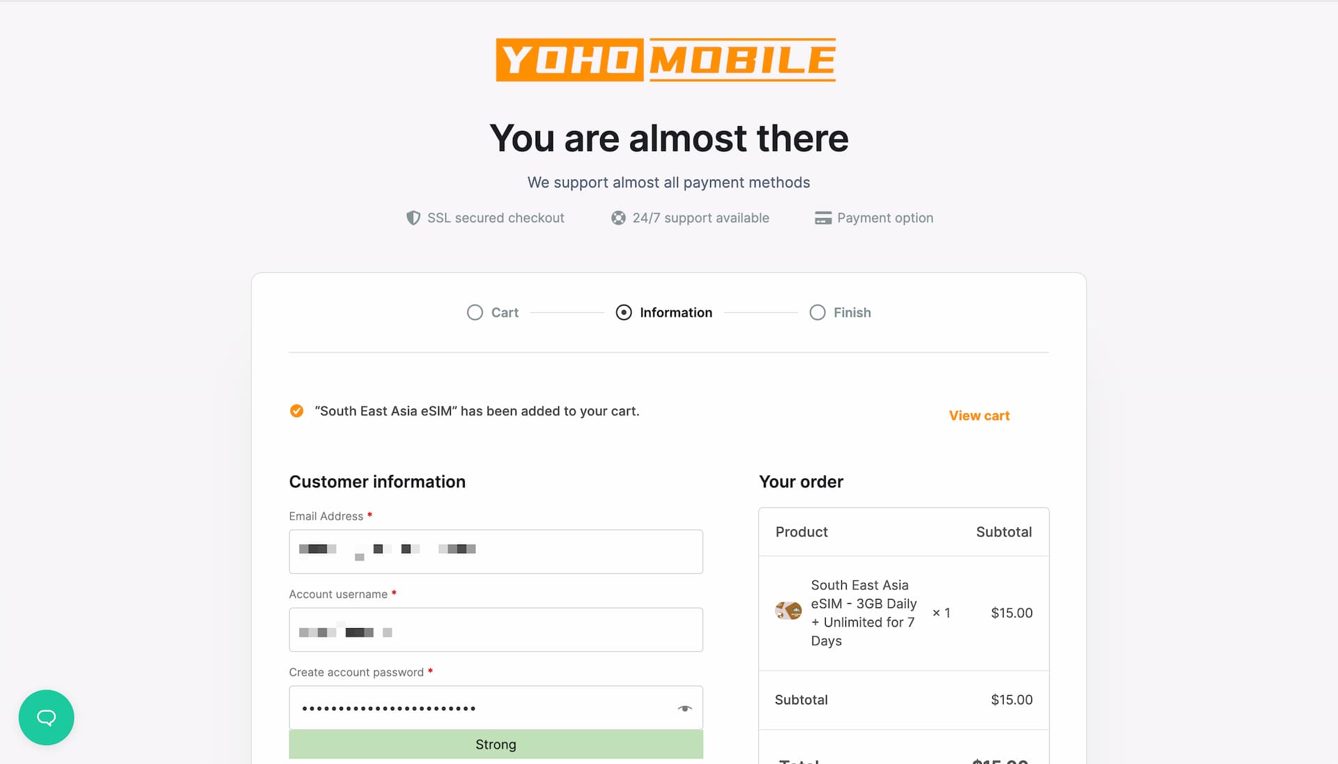Yoho MobileのeSIM購入からインストールまでの流れ